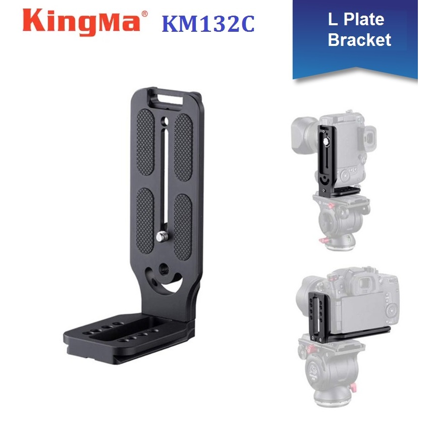 Jual KingMa KM-132C Aluminium L Plate Bracket quick flip kamera Dslr ...