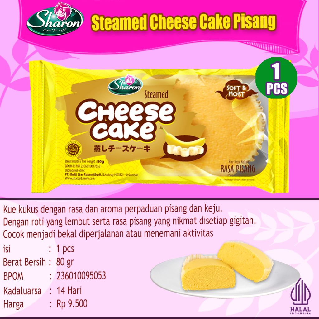 Jual Steamed Cheese Cake Sharon Bakery 80gr | Shopee Indonesia