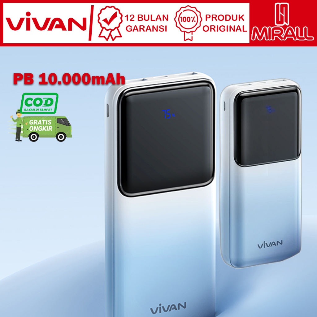 Jual Vivan VPB-D10 10000mAh Powerbank Power Bank 20W PD QC3.0 Two Way ...