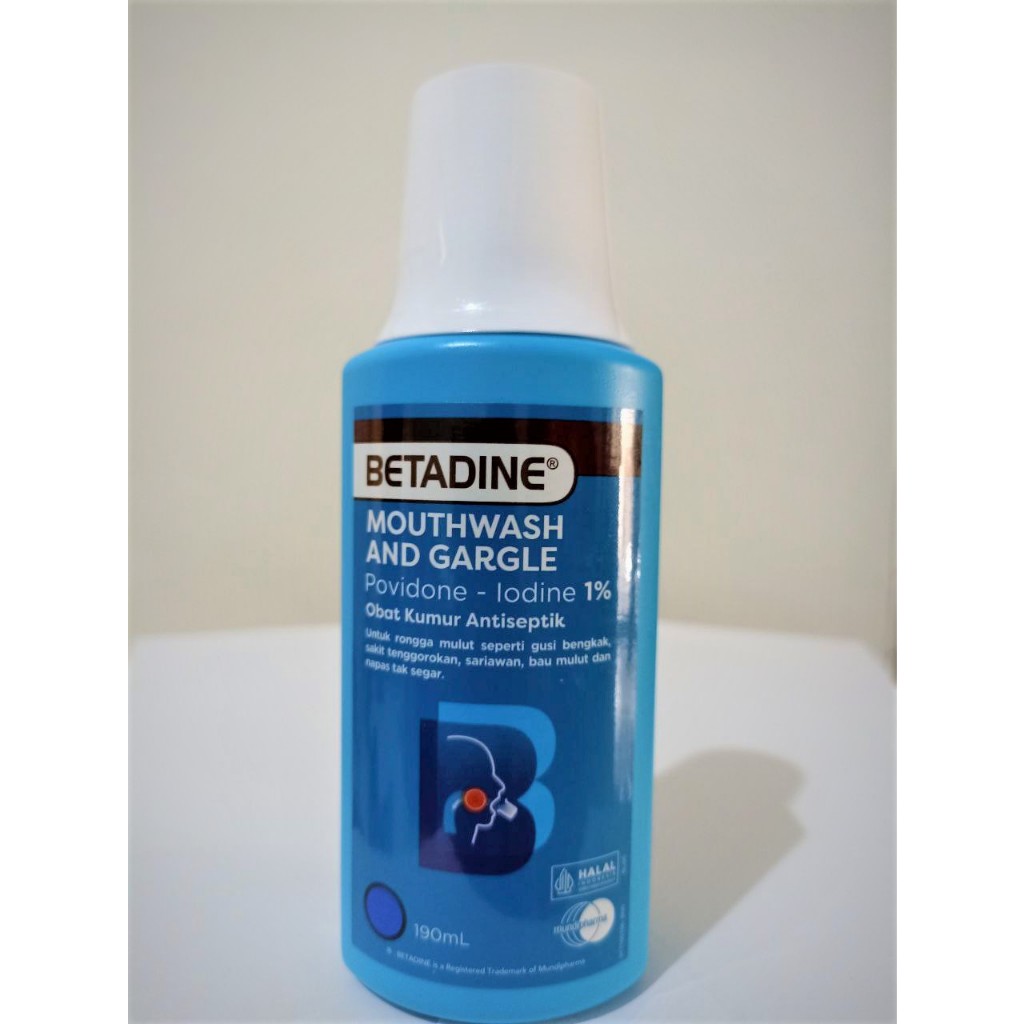 Jual Betadine Mouthwash and Gargle 190 mL 190mL Obat Kumur Antiseptik | Shopee Indonesia