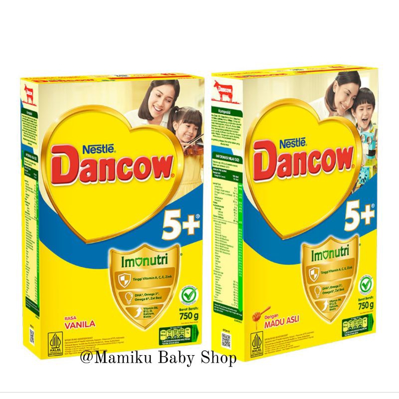 Jual NESTLE DANCOW 5+ VANILLA/MADU 750G+150G | Shopee Indonesia