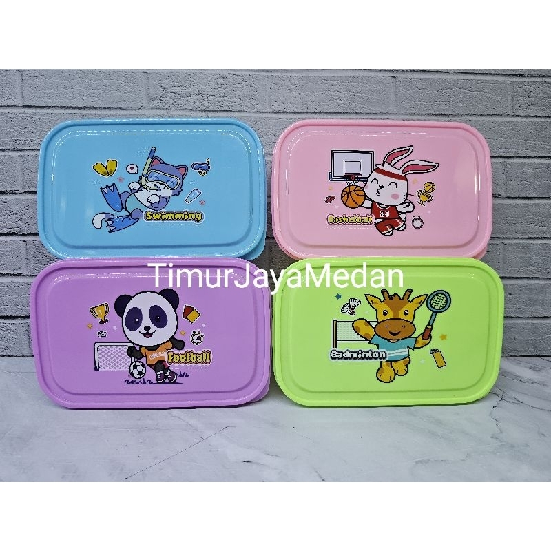 Jual Halona Lunch Box Motif / Ompreng Gambar / Bontot warna / Bekal ...