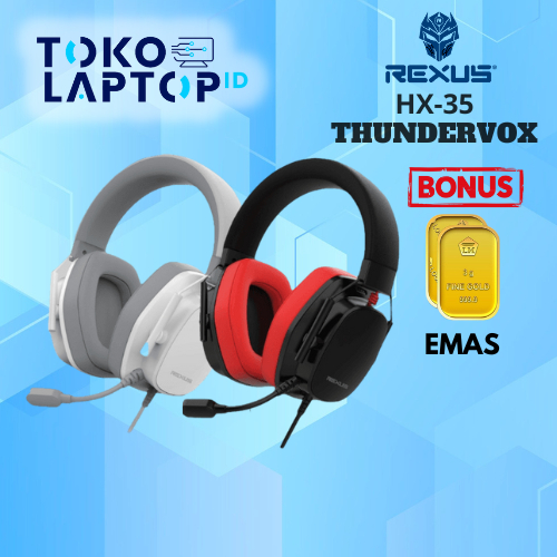 Jual Rexus HX35 / HX-35 Thundervox Headset Gaming Wired WIth Control ...