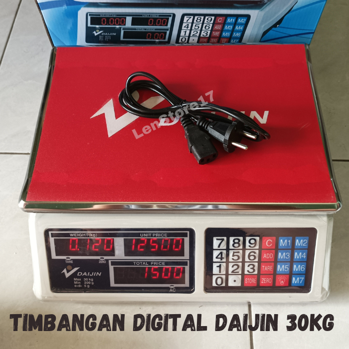 Jual Timbangan Buah/Sayur/Laundry Digital Daijin 30KGx5G | Shopee Indonesia