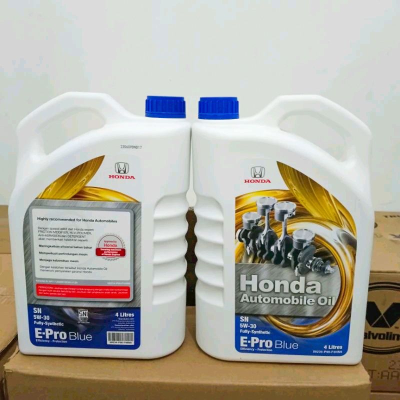 Jual OLI Mesin Honda E-Pro Blue 1 dus/4liter (isi 6 Galon) | Shopee ...