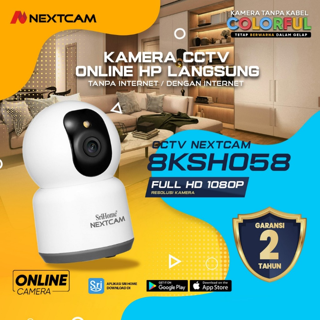 Jual Nextcam Kamera CCTV WIFI Wireless FullHD 1080p PTZ LAN Rj45 ...