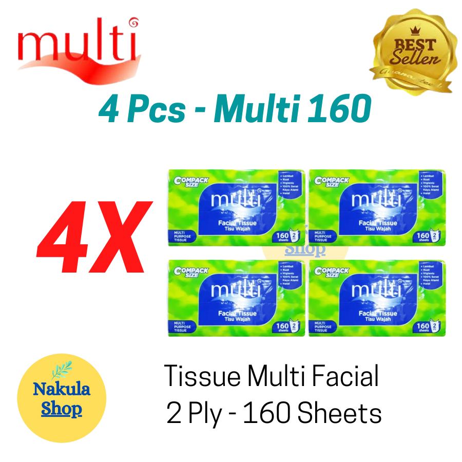 Jual Tissue Tissu Tisu Multi 160 - 2Ply Isi 4 Pack | Shopee Indonesia