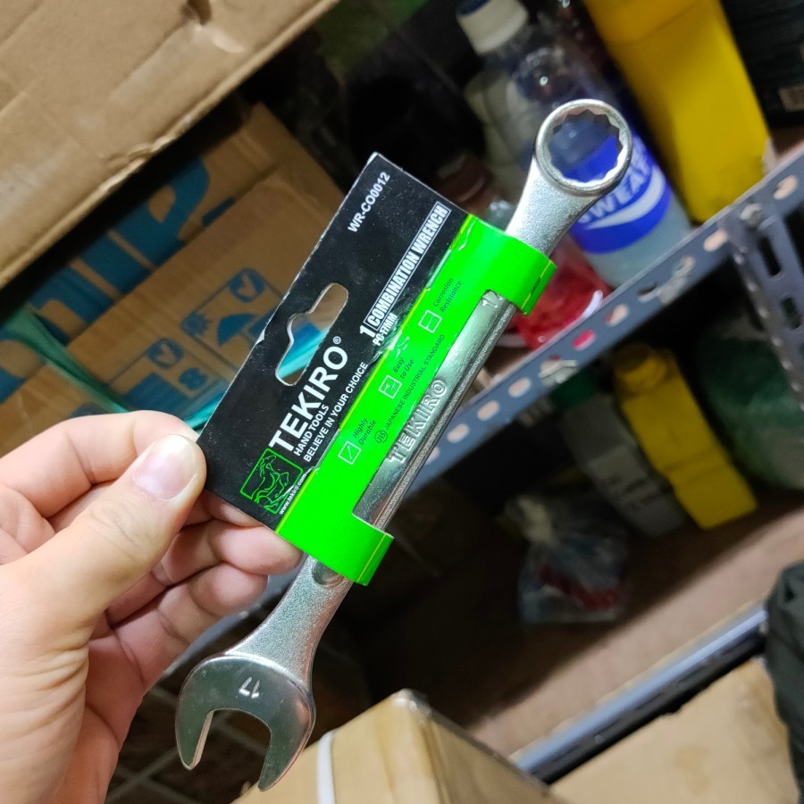 Jual Kunci ring pas 17mm TEKIRO Combination wrench 17 mm | Shopee Indonesia