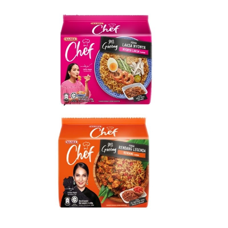 Jual MAMEE Chef Instant Noodle Mie Goreng Mamee Rendang Legenda & Laksa ...
