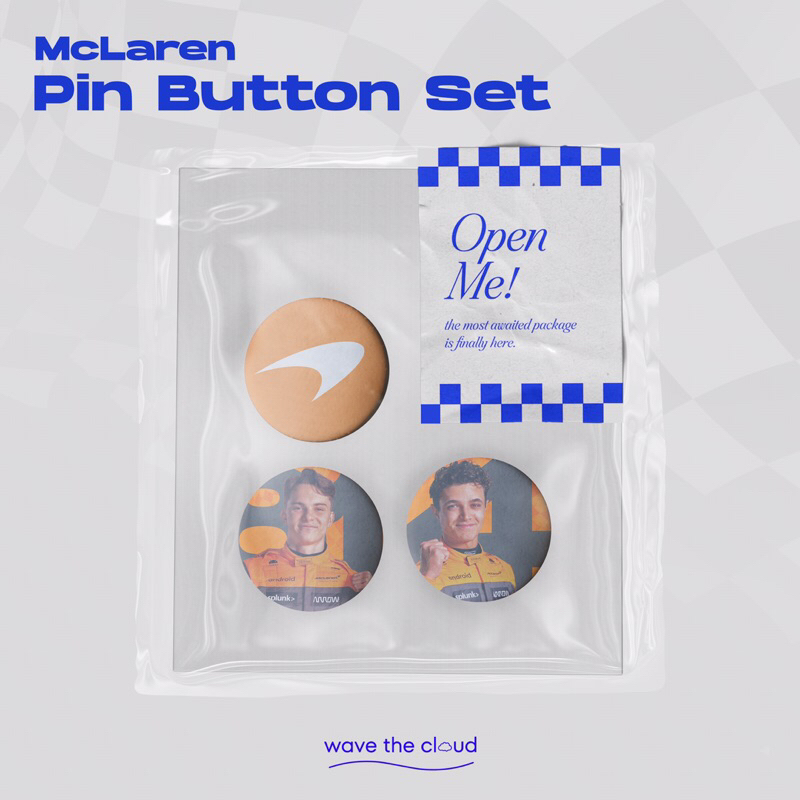 Jual [PRE-ORDER] Pin Button F1 | McLaren Lando Norris Oscar Piastri ...