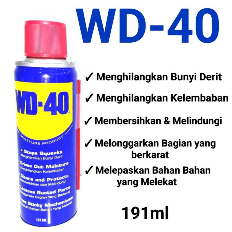 Jual WD 40 isi 191ml Made in USA - Pelindung dan Penghilang Karat Multi ...