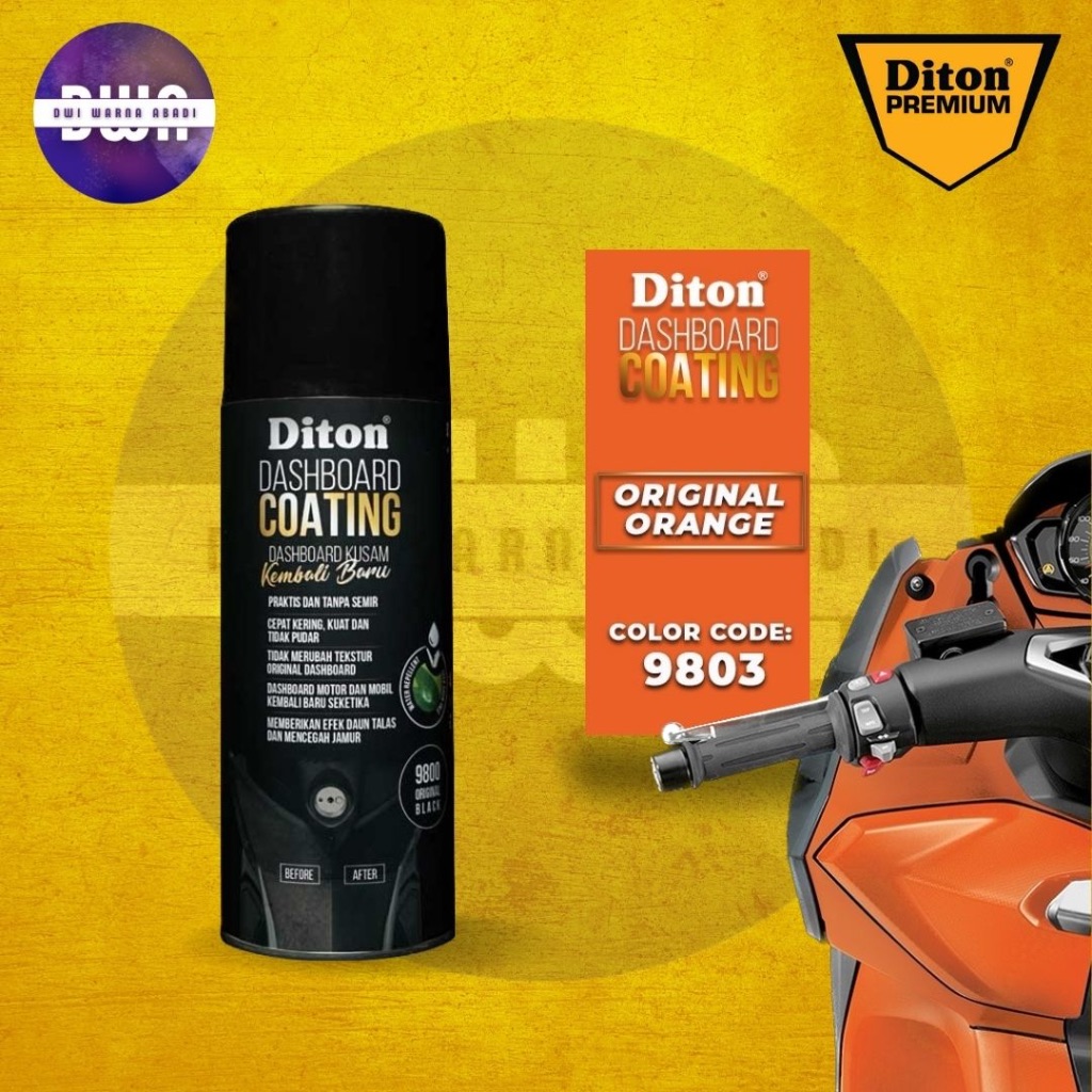 Jual Cat Semprot Dashboard Coating 9803 Original Orange 400cc Diton ...