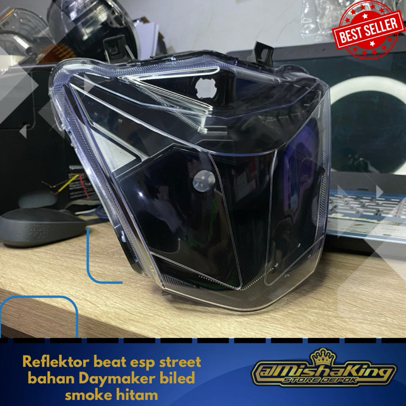 Jual Reflektor beat esp street smoke bahan led biled beat | Shopee ...