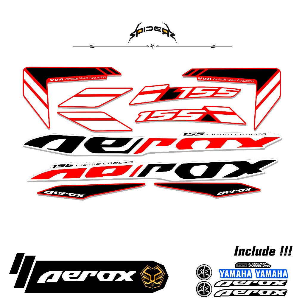 Jual STIKER STRIPING YAMAHA AEROX/STIKER BODY MOTOR/STIKER VARIASI ...