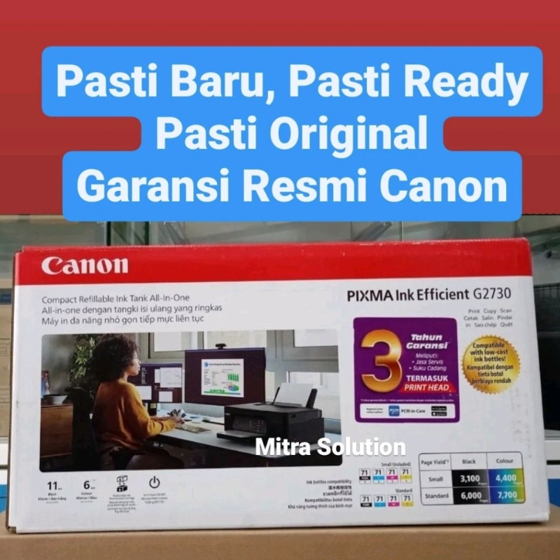 Jual Canon Printer PIXMA G2730 G-2730 G 2730 Print Scan Copy Printer ...