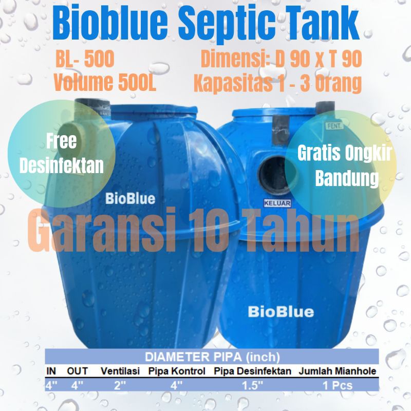 Jual Bio Septic Tank 500L, Biofil, Biotank, Bio Rich, Biotech | Shopee ...