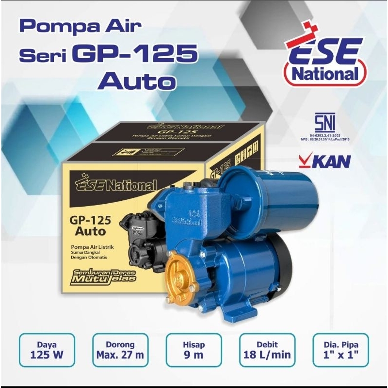 Jual Pompa Air Sumur Dangkal otomatis National GP-125 Auto / moswell ps 130 | Shopee Indonesia