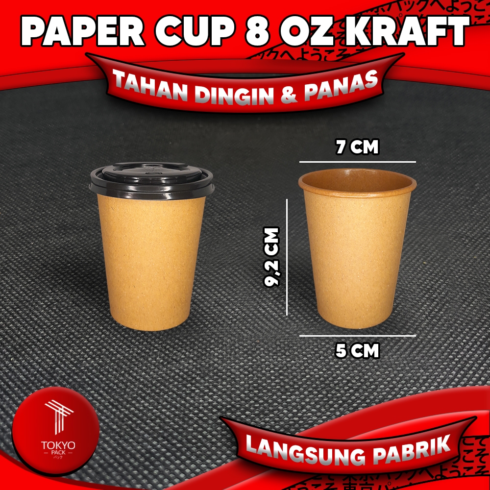 Jual Hot Paper Cup/ Gelas Kertas Minuman Panas / Paper Cup Polos PREMIUM | Shopee Indonesia