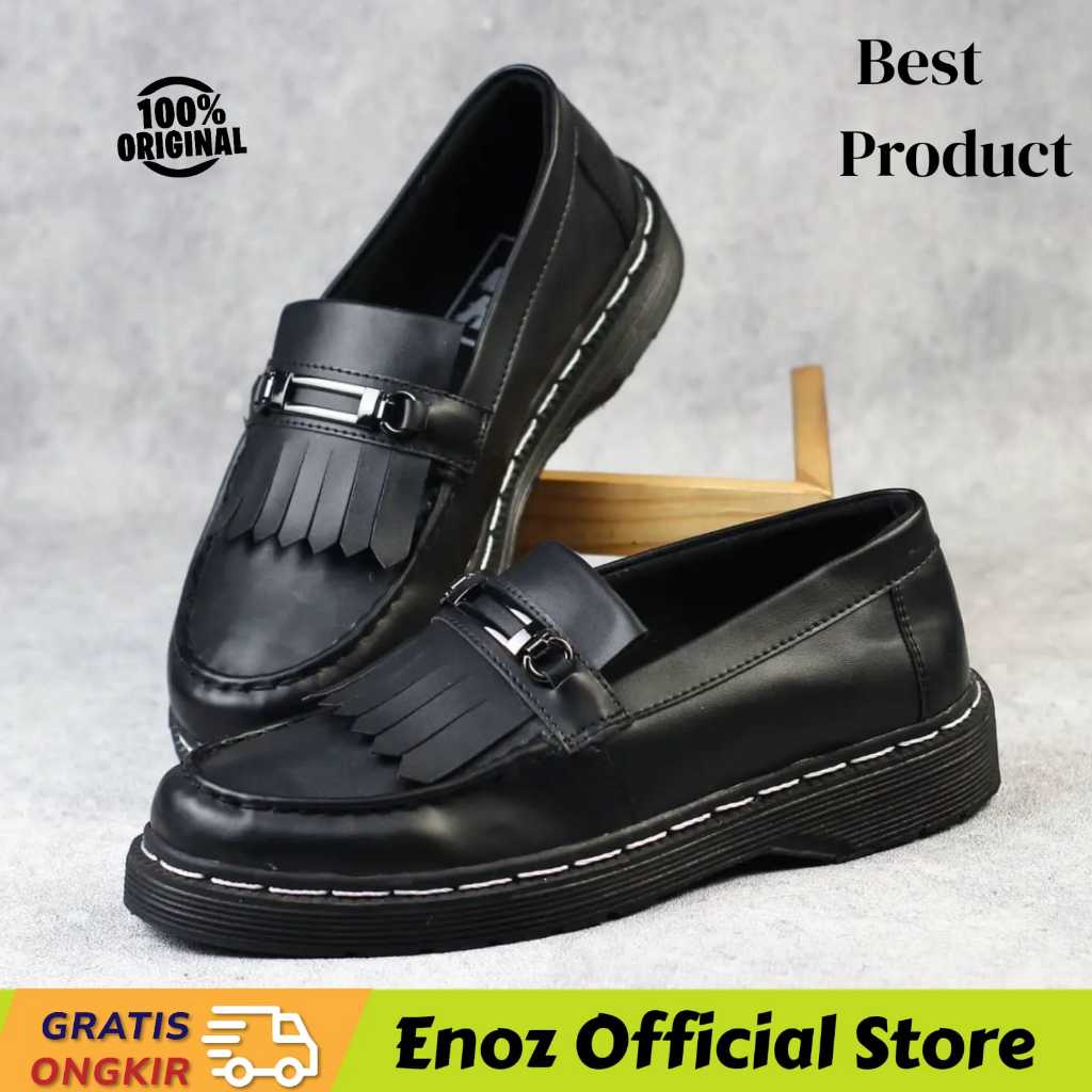 Jual Sepatu Penny Loafers Pria Kulit PU Pantofel Dogmart Formal ...