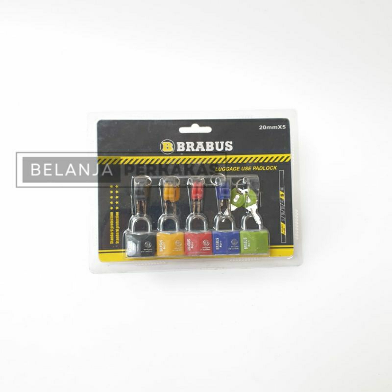 Jual Gembok Koper Brabus Set 20mm/5pcs MOLLAR | Shopee Indonesia
