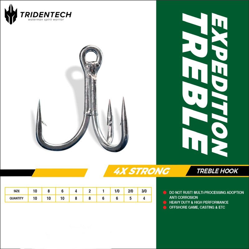Jual Treble Hook 4X Strong Tridentech Expedition High Performance ...