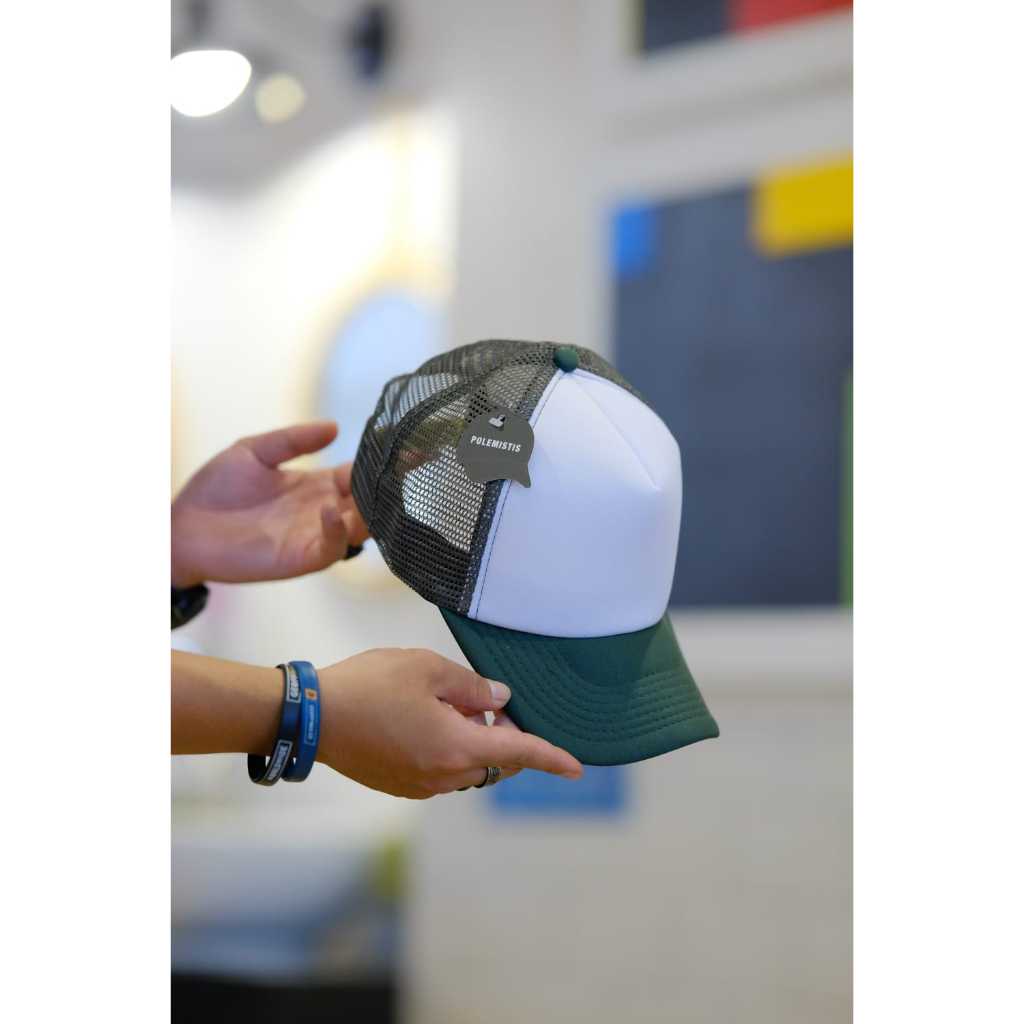 Jual TOPI JARING POLOS PREMIUM ARMY PUTIH ARMY | Shopee Indonesia