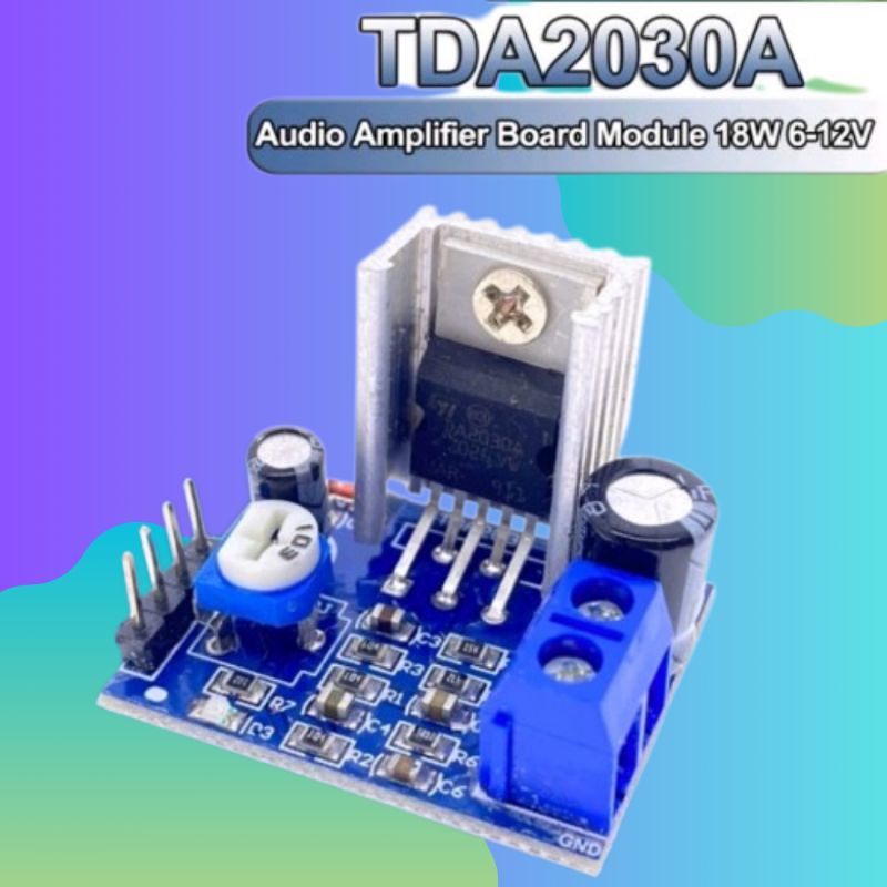 Jual POWER MINI 12VOLT TDA 2030A audio amplifier board modul 18 W ...