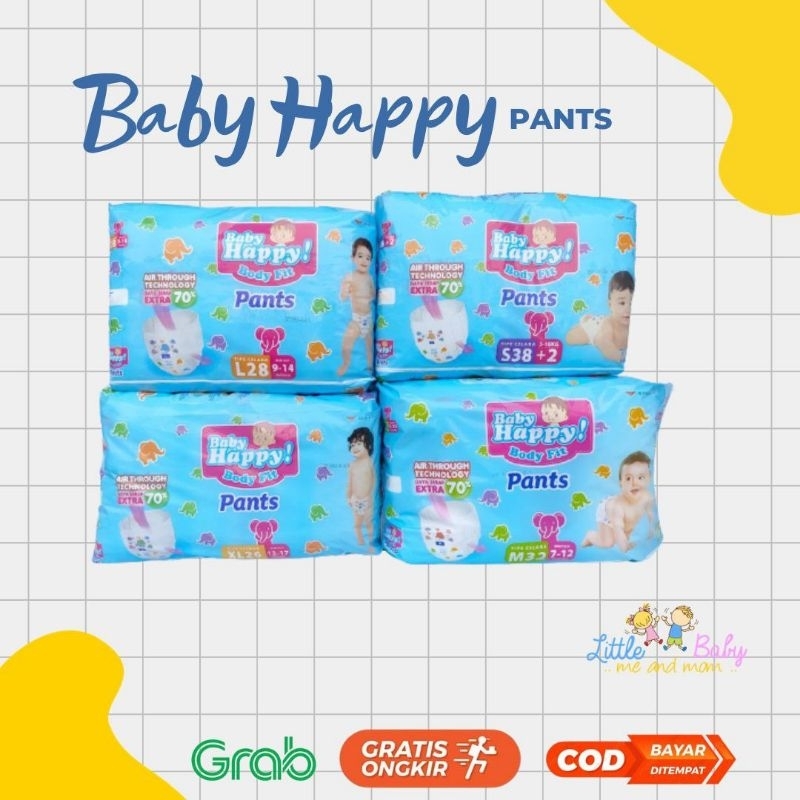 Jual Baby Happy Popok Bayi Celana L30/M34/S40+2/XL26 | Shopee Indonesia