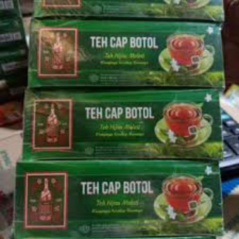 Jual teh cap botol hijau 25s teh celup | Shopee Indonesia