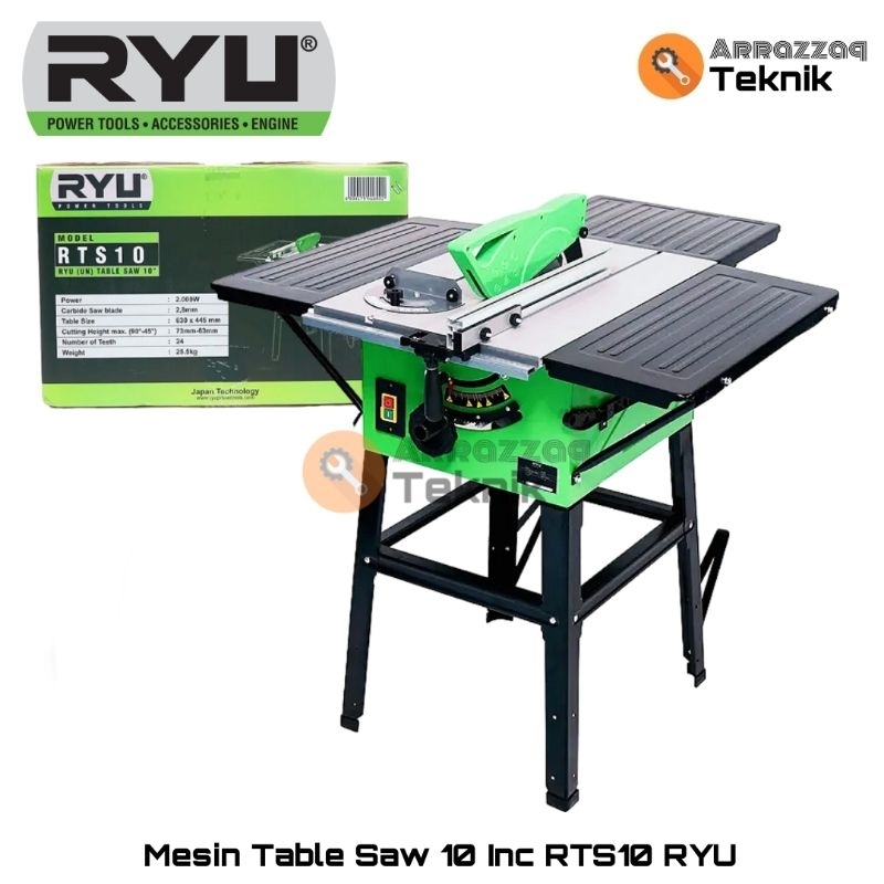 Jual RYU RTS10 Mesin Table Saw 10 Inc Gergaji Kayu 10" 2000W | Shopee ...
