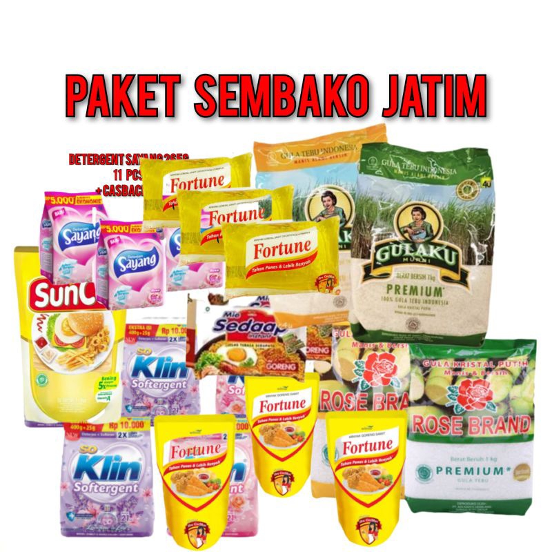 Jual PAKET SEMBAKO, Gula / Minyak / Sabun dll JATIM | Shopee Indonesia