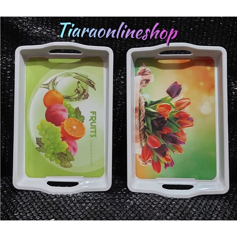 Jual Nampan motif melamin ukuran 31cm x 21cm/baki nampan motif melamin ...