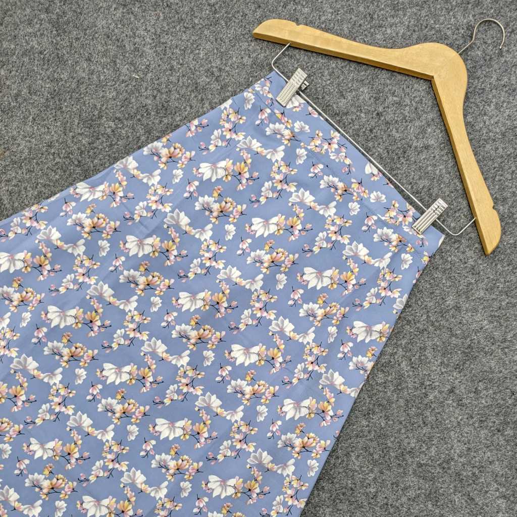 Jual FLORA ROK KOREAN STYLE/ROK MOTIF BUNGA BUNGA KECIL / ROK A LINE ...