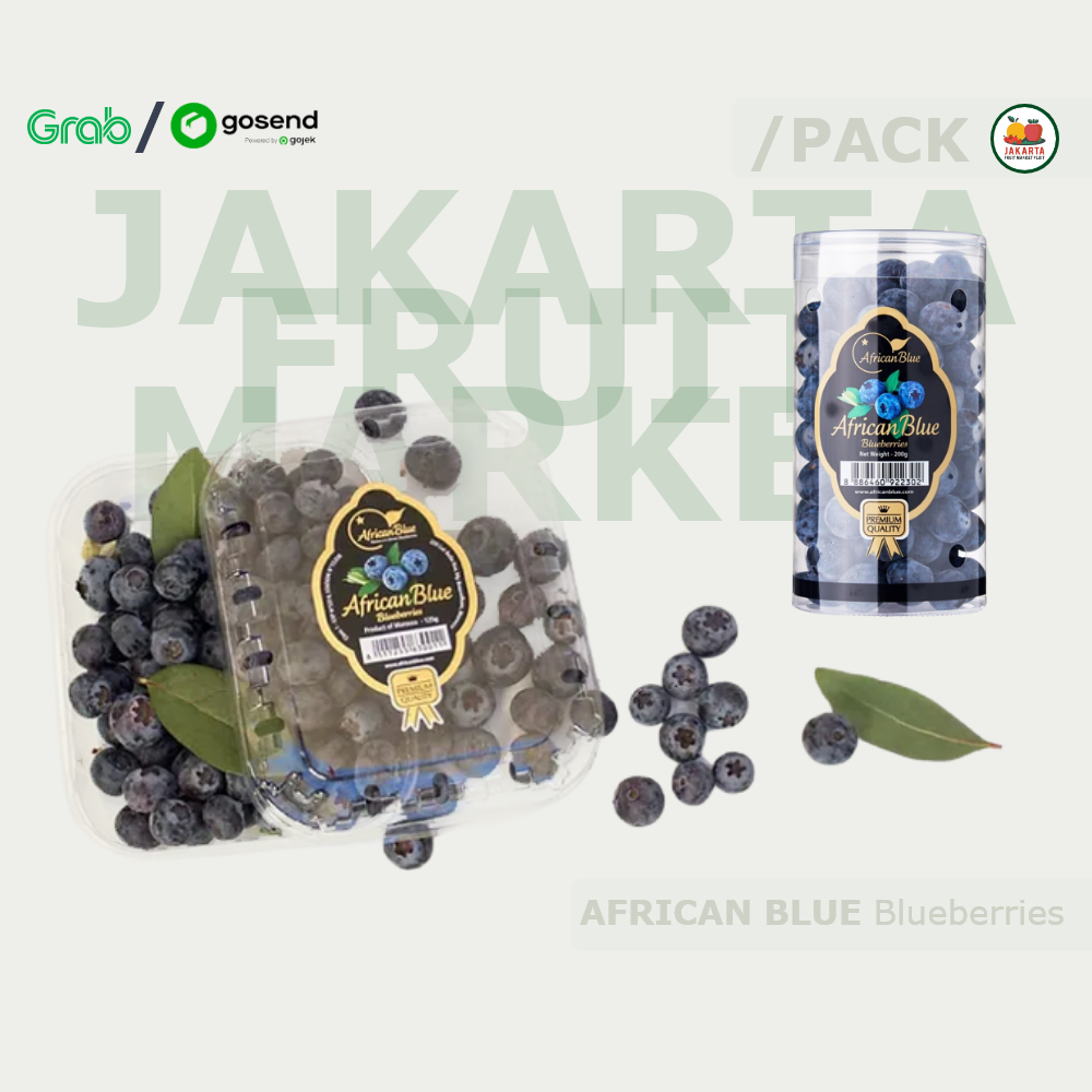 Jual AFRICAN BLUE Blueberries buah BLUEBERRY segar morocco | Shopee ...