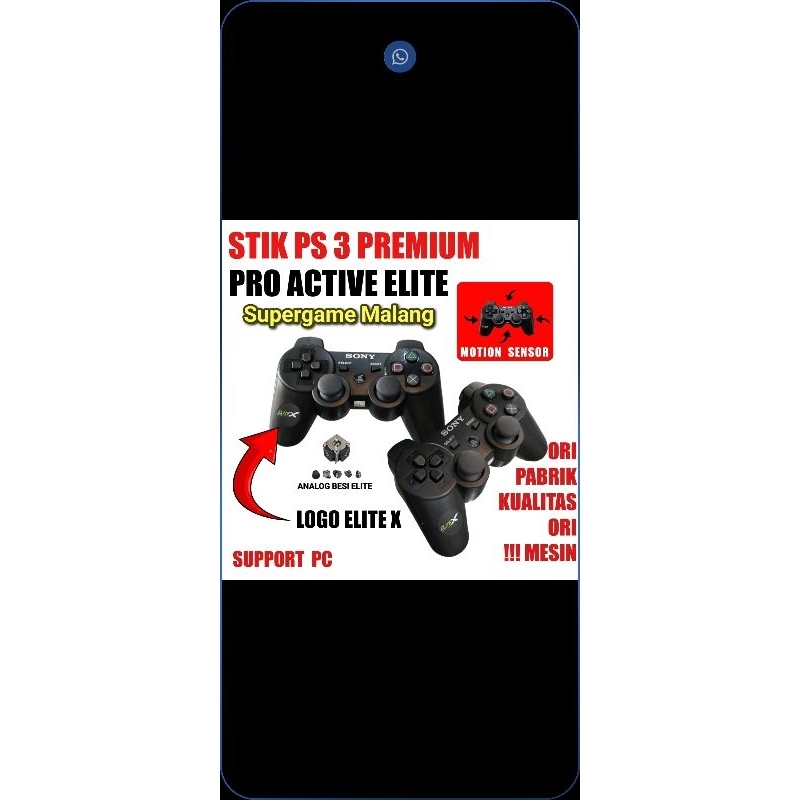 Jual Stik PS3 OP Elite X Premium Pro Active Motion Sensor Gyro Stick PS 3 Sixaxis EliteX ...