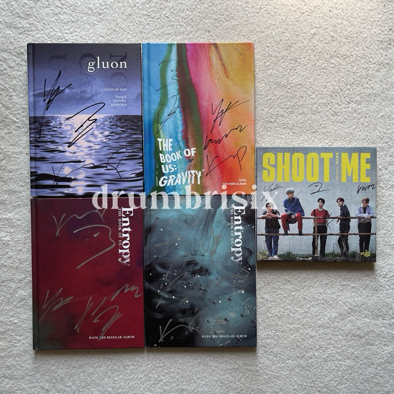 Jual READY OFFICIAL SIGNED ALBUM DAY6 THE BOOK OF US GRAVITY ENTROPY ...