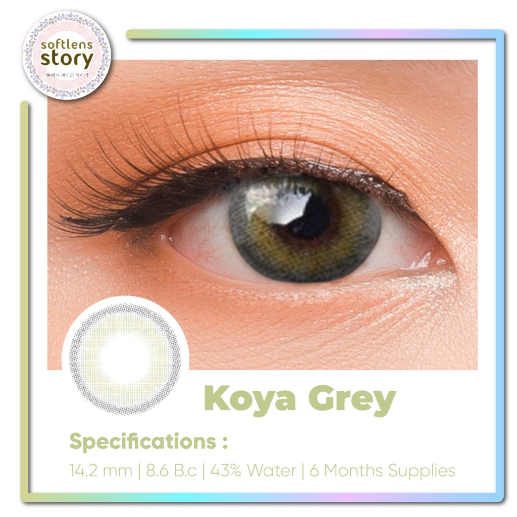 Jual Famous Koya Grey Monthly Softlens Warna | Shopee Indonesia