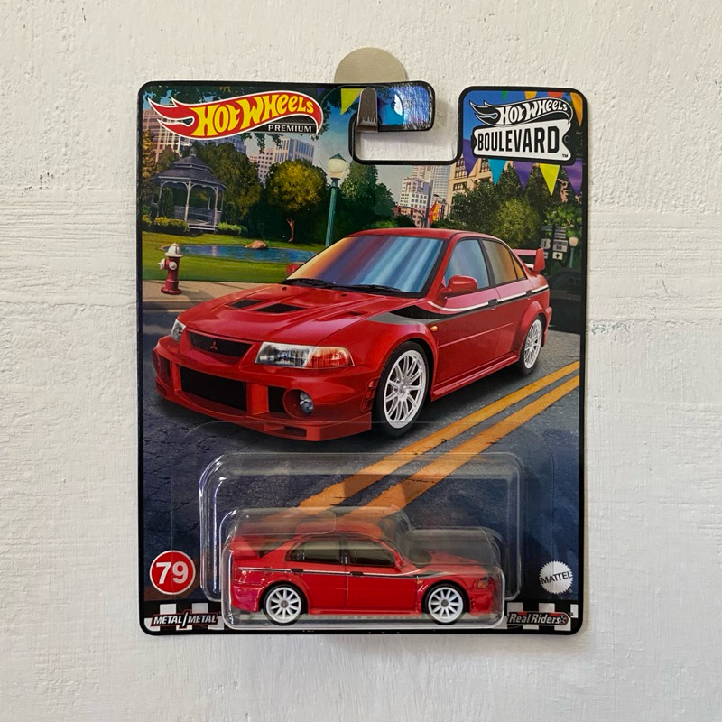 Jual Hotwheels Premium Boulevard Mitsubishi Lancer Evolution VI Merah ...