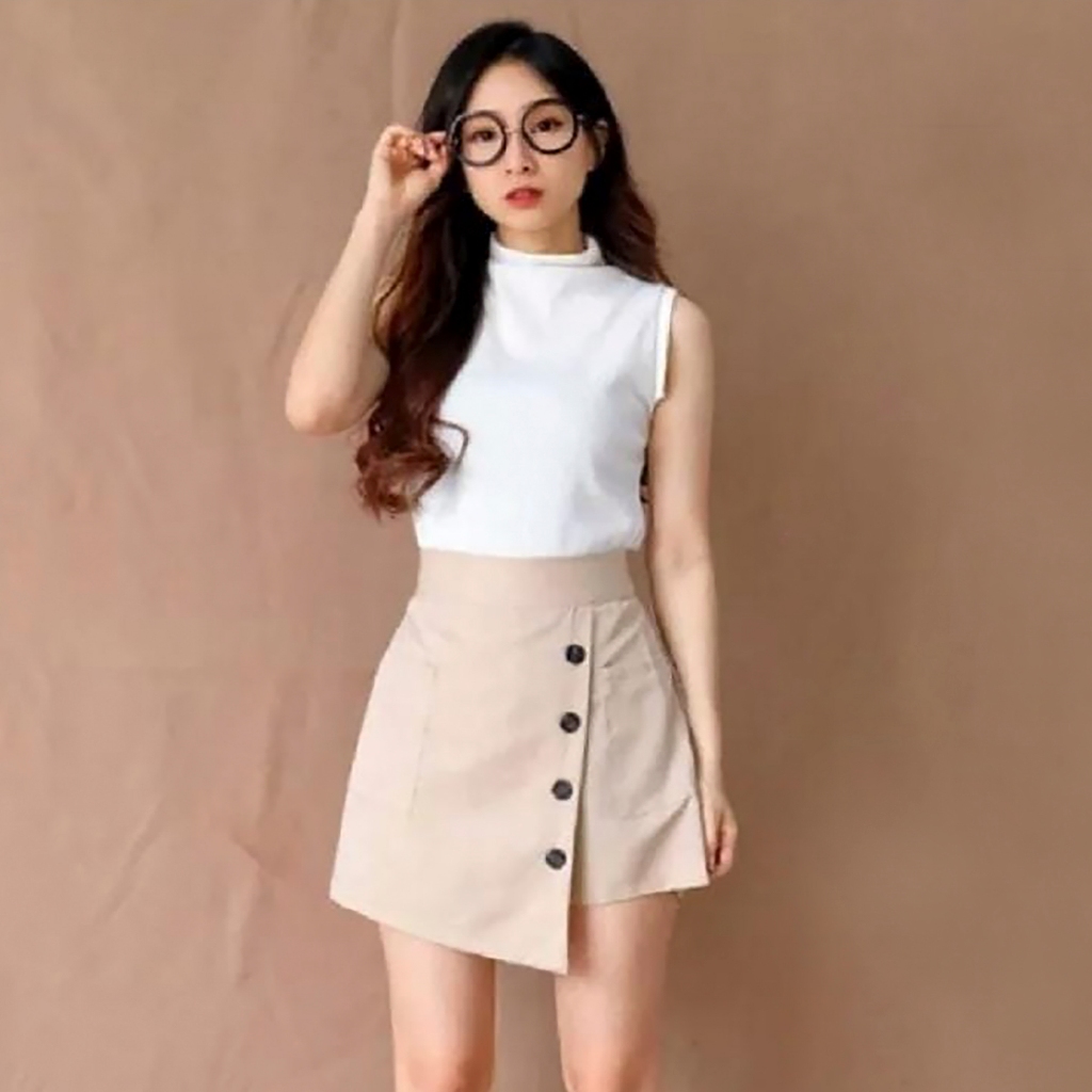 Jual Rok Celana Pendek Wanita Korean Style Mini Skirt | Shopee Indonesia