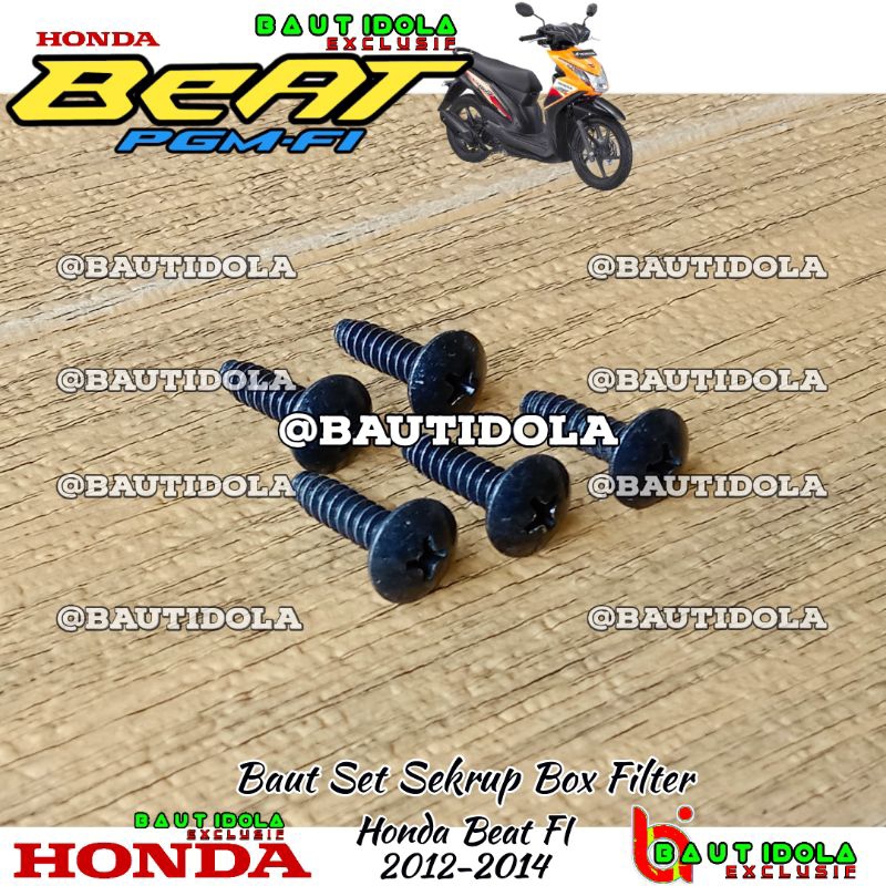 Jual Baut Set Sekrup Box Filter Udara Honda Beat Fi 2012-2014 | Shopee ...