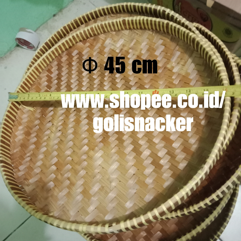 Jual Tambir Tampah Anyaman Bambu Diameter Ukuran 45 Cm | Shopee Indonesia