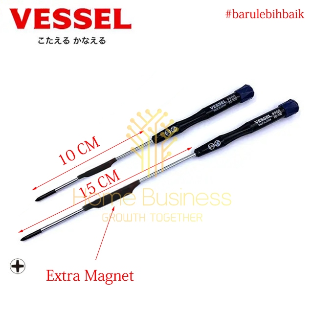 Jual Obeng Presisi VESSEL 9900 + Extra Magnet – Obeng Plus Magnetik ...