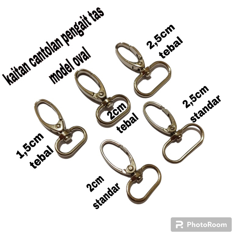 Jual 120pcs kaitan cantolan pengait kait tas oval / kaitan id card ...
