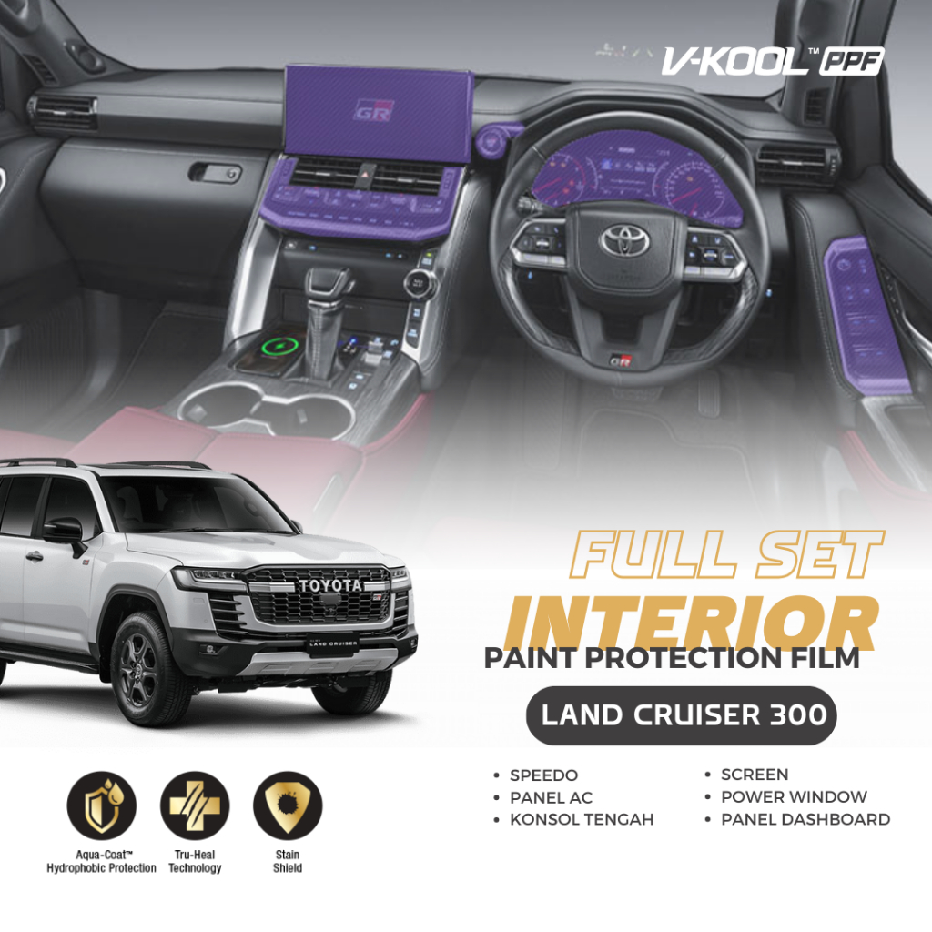 Jual VKOOL PPF Interior Protector Toyota Land Cruiser 300 - Full Set ...