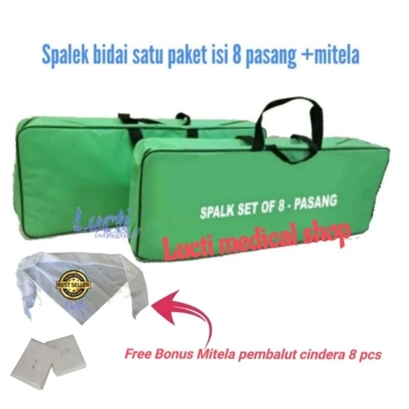 Jual Spalk set of 8 spalek kayu Free kain Mitela pembalut cindera Biday ...