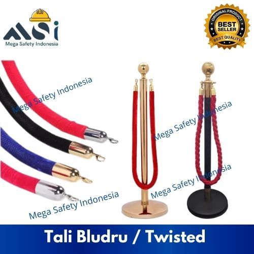 Jual Tali Tiang Antrian Bludru / Twisted Ropes | Shopee Indonesia