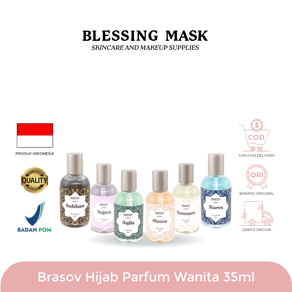 Jual BRASOV Hijab Parfum Wanita 35mL | Eau De Parfum Fragrance Parfum ...