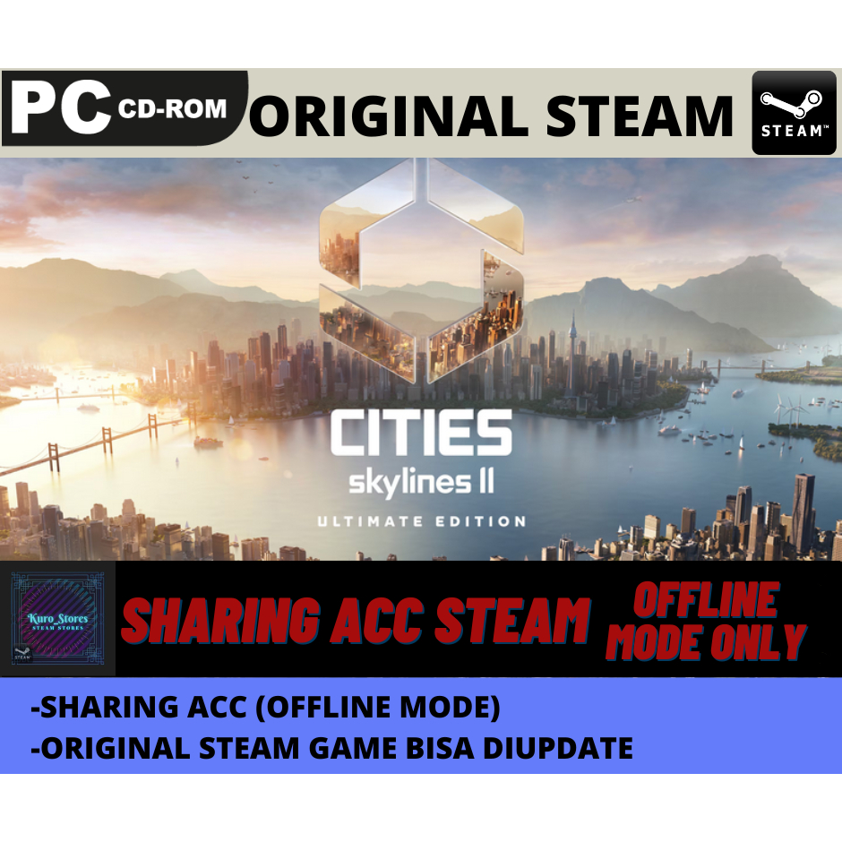 Jual Cities Skylines II Ultimate Edition PC Game Sharing Original PC Game Sharing Original ...