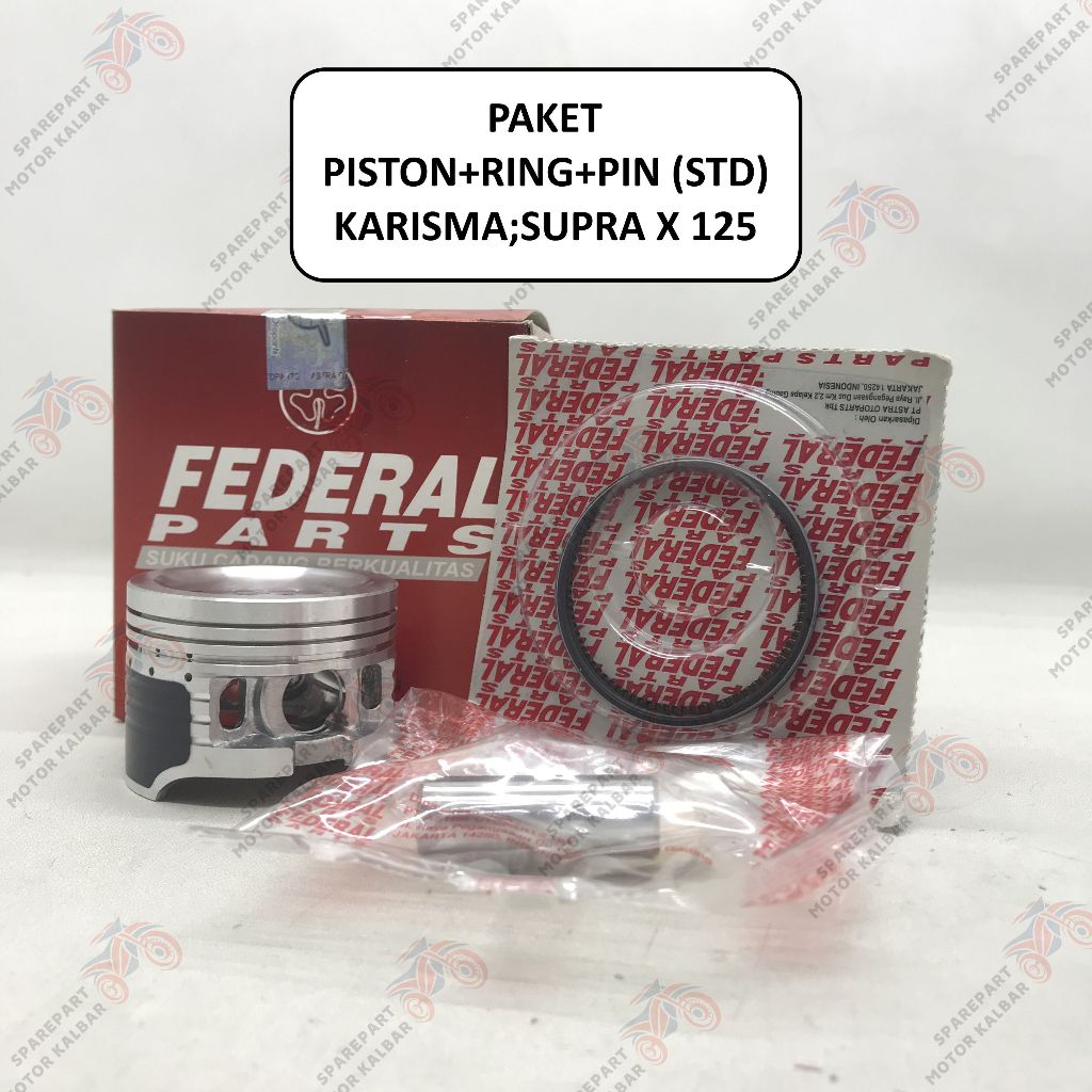 Jual Piston Kit / Paket Piston motor HONDA KARISMA ; SUPRA X 125 merek ...