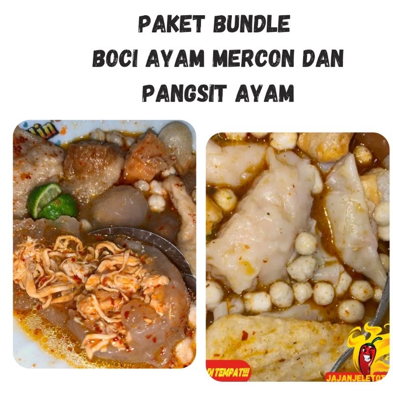 Jual PAKET BUNDLE BOCI AYAM MERCON DAN PANGSIT KUAH MERCON ...